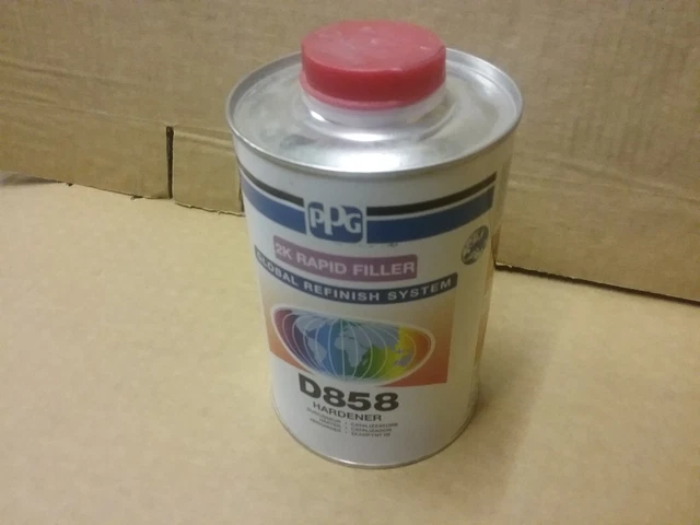 PPG D858 2K Fast Hardener 1 litre Deltron Catalyst Activator £22.95 ...