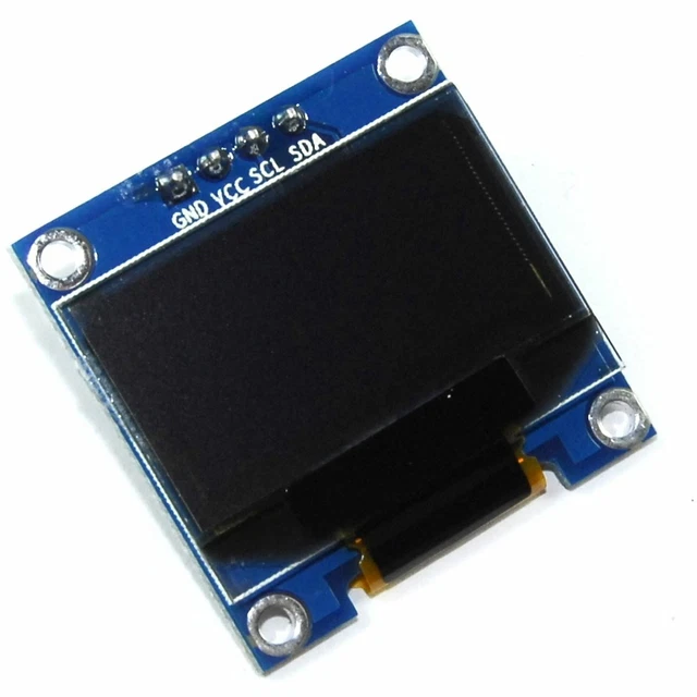 0.96& 128X64 WHITE OLED Display Module Arduino I2C Monitor Flux ...