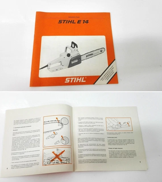 MANUEL D'UTILISATION ET D'Entretien - MANUEL D'ENTRETIEN - STIHL E14 EUR 8,85 - PicClick FR