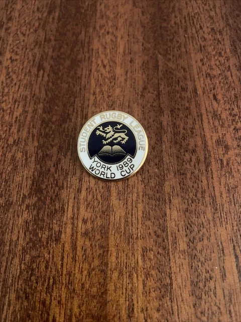 YORK STUDENT RUGBY LEAGUE WORLD CUP 1989 Enamel Pin Badge £2.50 ...