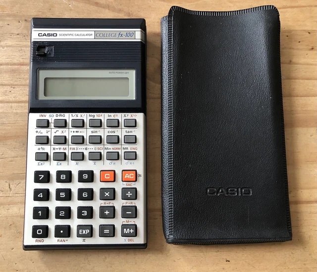 CASIO VINTAGE COLLEGE FX100 Scientific Calculator with Case £18.00 ...