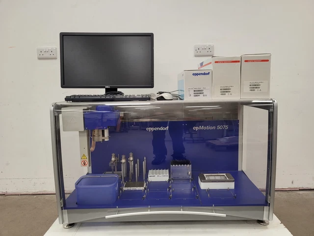 EPPENDORF EPMOTION 5075 Liquid Handling Robot System Lab $16,089.12 ...