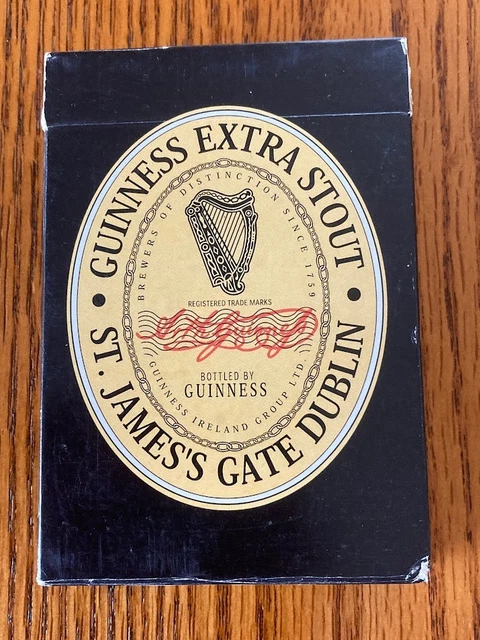 VINTAGE 1999 GUINNESS Collectables Playing Cards Poster Deck, Full Pack ...
