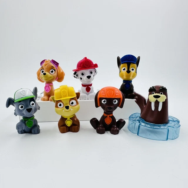 PAW PATROL MINI Figure X 7 Bundle Rocky Zuma Skye Rubble Wally Chase ...