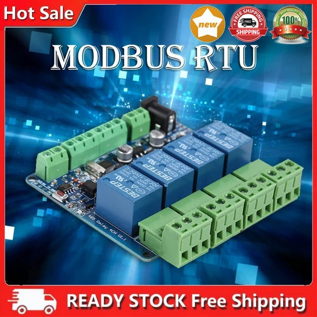 Modbus Rtu 4 Way Relay Module Ttlrs485 Interface Communication With Indicator U £887 Picclick Uk