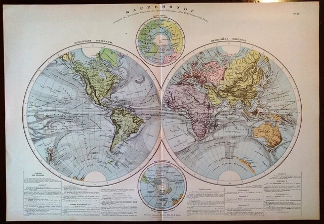 1912 COLONIAL EMPIRES Antique Map World Map Antique Map £43.04 ...