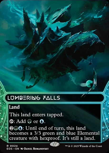 LUMBERING FALLS (0024) (Borderless) [Edge of Eternities: Stellar Sights ...