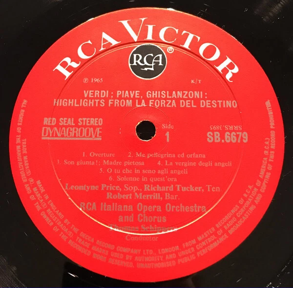 LEONTYNE PRICE, RICHARD Tucker, Robert Merrill, Shirley Verrett ...