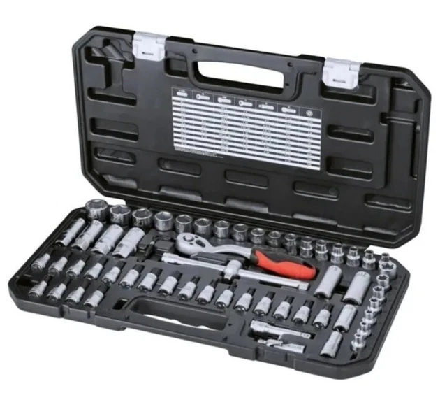 PARKSIDE 65 PCS Ratchet & Socket Set High Quality Chrome Vanadium Steel ...