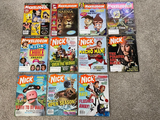LOT 11 NICKELODEON Magazines 2005-2006 SpongeBob Pirates Narnia ...