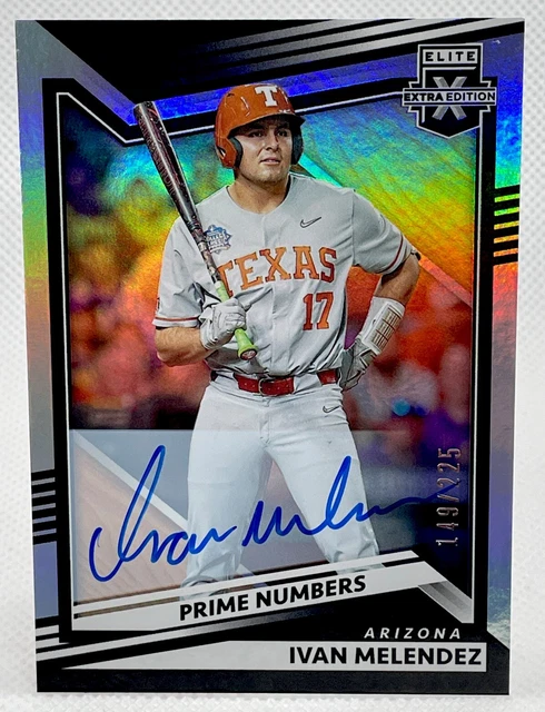 IVAN MELENDEZ 2022 Elite Edizione Extra Numeri Primi Auto Texas ...