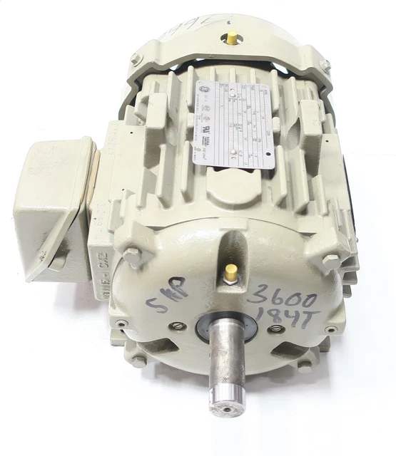 GENERAL ELECTRIC GE 5KS184SAA104D3 ac Motor 184t 3ph 5hp 3530rpm 575v ...