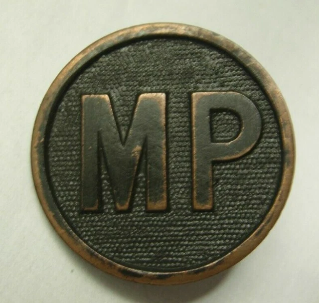 WW1 US ARMY "M.P." Enlisted Collar Disk - Military Police - SB £116.13 ...