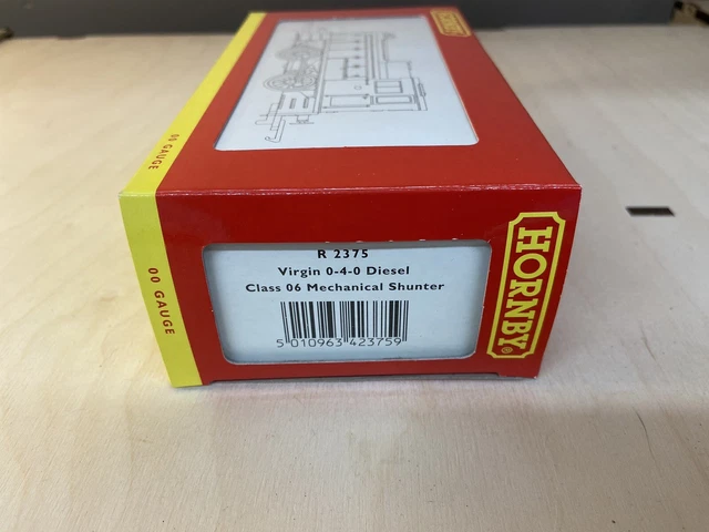 HORNBY R2375 VIRGIN 0-4-0 Diesel Class 06 Mechanical Shunter. BOXED OO ...
