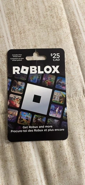 $25 ROBUX CARD – Unscratched | Instant Roblox Credit $20.00 - PicClick CA