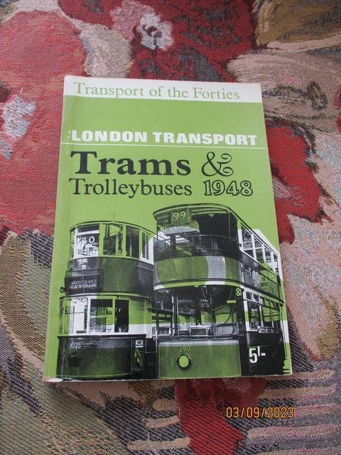 LONDON TRANSPORT TRAMS & Trolleybuses 1948 - ABC Pocket Book Reprint £2 ...