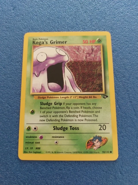 CARTE CARD POKÉMON pokemon Koga's Grimer Tadmorv 78 132 EUR 11,99 ...