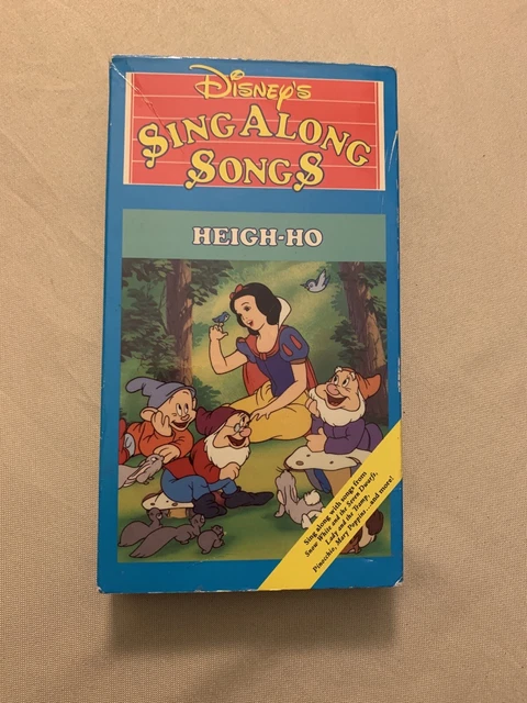 DISNEY’S SING ALONG Songs VHS Video Tape Snow White Dwarfs Heigh-Ho Vol ...