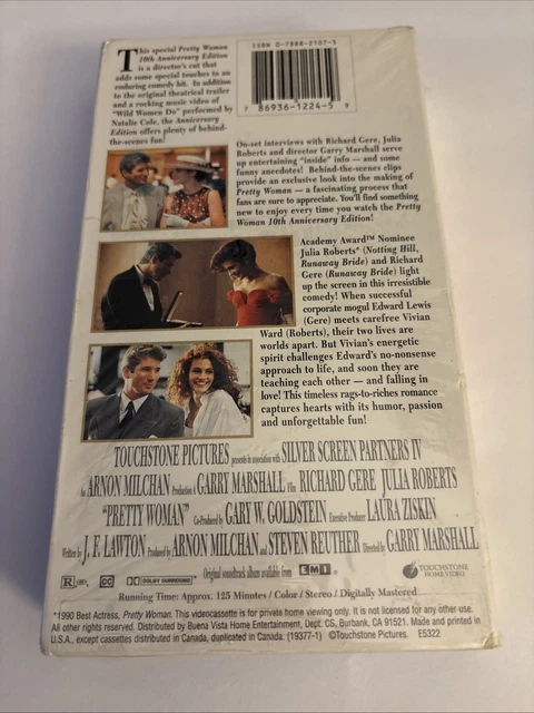 VINTAGE VHS PRETTY Woman New Sealed 10th Anniversary Edition Bonus ...
