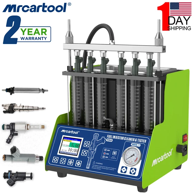 6 CYLINDER ULTRASONIC Injector Cleaning Machine GDI EFI FSI Injector ...