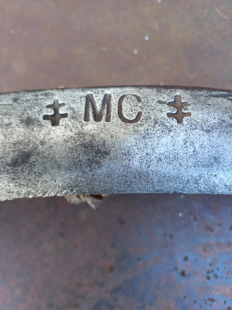 OUTIL ANCIEN PLANE fer forgé croix de Lorraine initiales MC EUR 25,00 ...