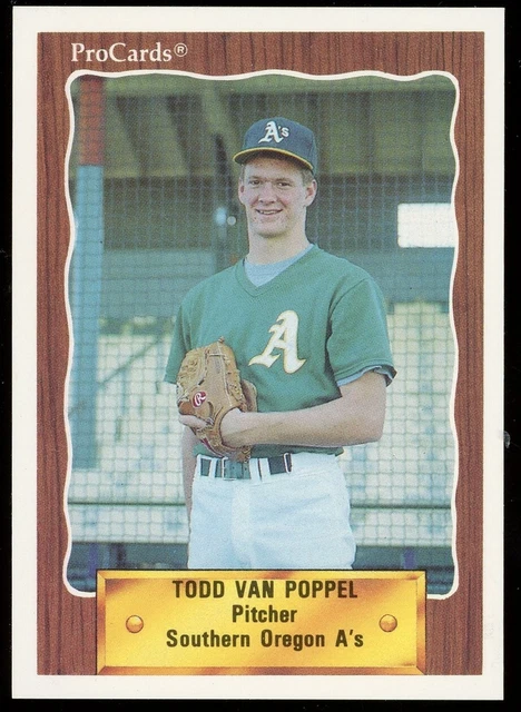 1990 PROCARDS SOUTHERN Oregon A's TODD VAN POPPEL RC ATHLETICS A'S EUR ...