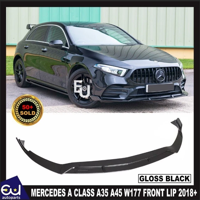 FOR MERCEDES A Class W177 A35 A45 Amg Line B Style Front Splitter Lip ...