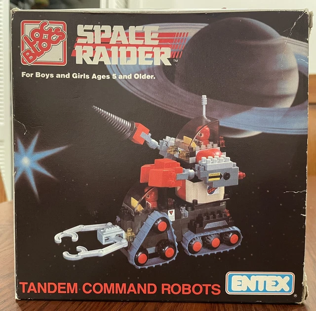 RARE~ENTEX~ LOC BLOCS~SPACE Raider~Tandem Command Robots #1807~COMPLETE ...