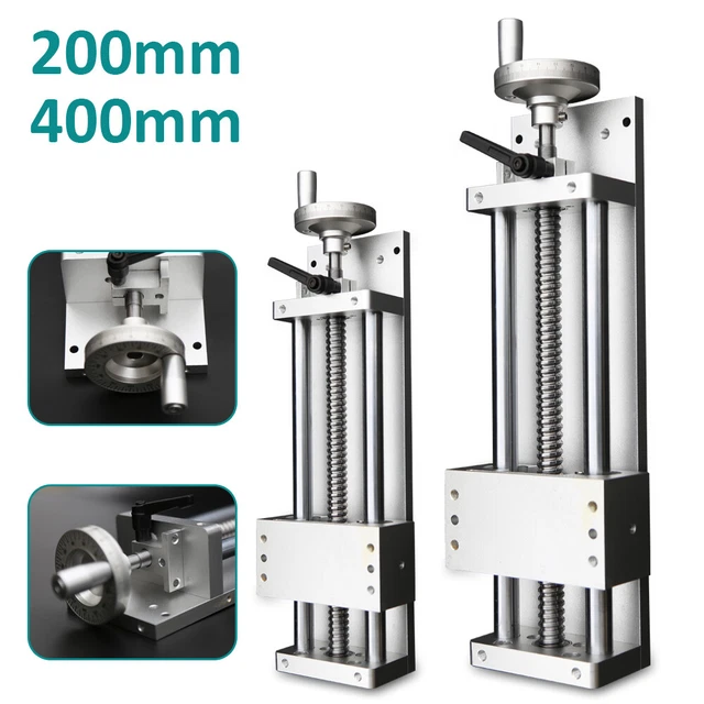 CNC XYZ AXIS Manual Linear Rail Sliding Table Motion Module SFU1605 ...