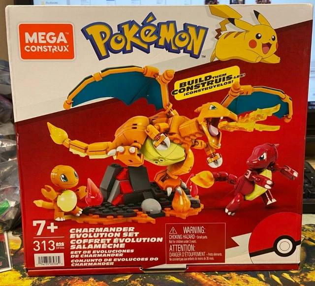 MEGA CONSTRUX POKEMON Charmander Evolution Set Charmeleon Charizard 313 ...
