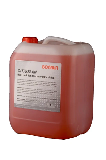 BONALIN - SANITÄRREINIGER Citrosan - 10 Liter EUR 25,19 - PicClick DE