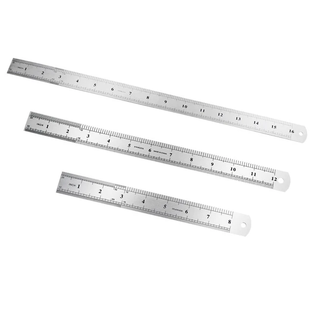 CONSTRUCTION RULERS METAL Multi-purpose High-precision Drawing ...
