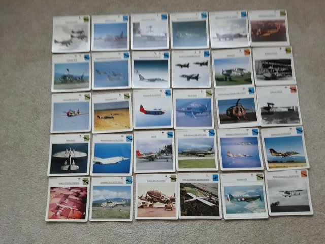 30 AIRCRAFT EDITO Cards FLYING FORTRESS HEINKEL HE 115 F-100 SUPER ...