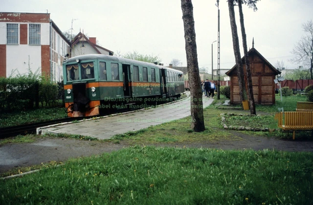 ORIGINAL DIA / slide PKP Polen incl. (c): MBd1-137 Kleinbahn Nowy Dwor ...