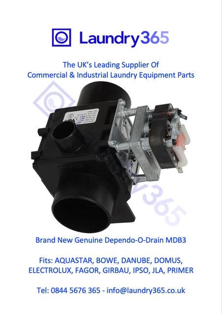 COMMERCIAL WASHING MACHINE Drain Valve Electrolux 471821501 Primer ...