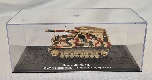 WW2 GERMAN HUMMEL GUN SD KFZ 165 DeAGOSTINI TANKS 1:72 TANK WITH ...