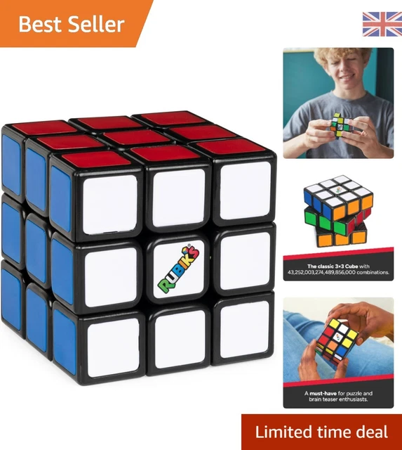 THE RUBIK'S Cube 3x3: Iconic Color-Matching Puzzle for All Ages £19.39 ...