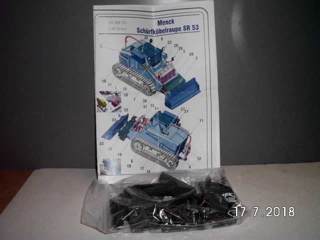 MENCK SR 53 Schürfkübelraupe Arsenal M Resinbausatz 1:87 Ho Ovp Top Rar ! EUR 34,99 - PicClick DE