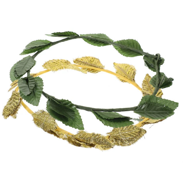 2PCS LEAF CROWN Headpieces Roman Leaf Headdress for Cosplay Role ...