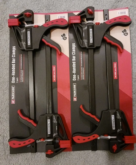 PARKSIDE ONE-HANDED BAR Clamps German Quick Release Pack Of 4 jaw from ...
