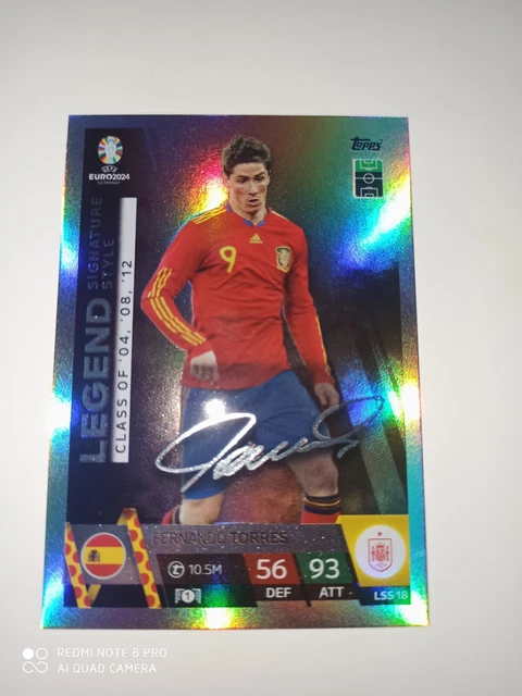 TOPPS MATCH ATTAX UEFA EURO 2024 EM Legend Fernando Torres Spain ...