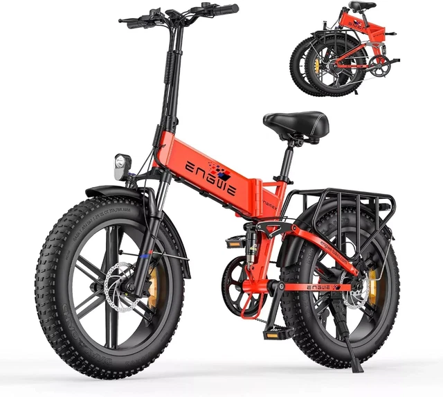 ENGWE ENGINE X 20" Folding Electric Bike 48V 13AH 250W Fat Tyres Mountain E-bike £999.00 ...