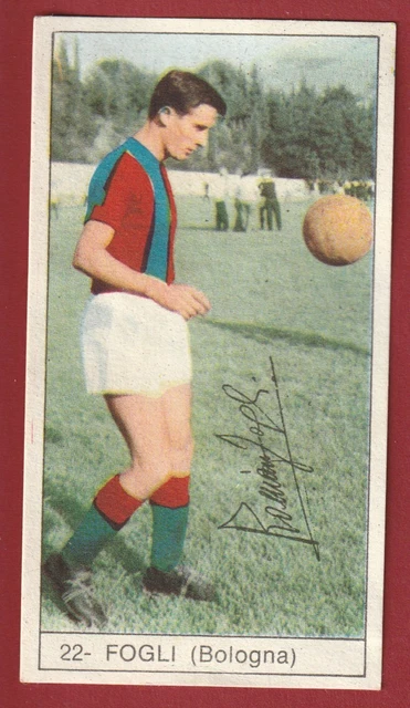 FIGURINA CALCIATORI BAGGIOLI Calcio Italia 1965 Autografo #30 Bologna ...