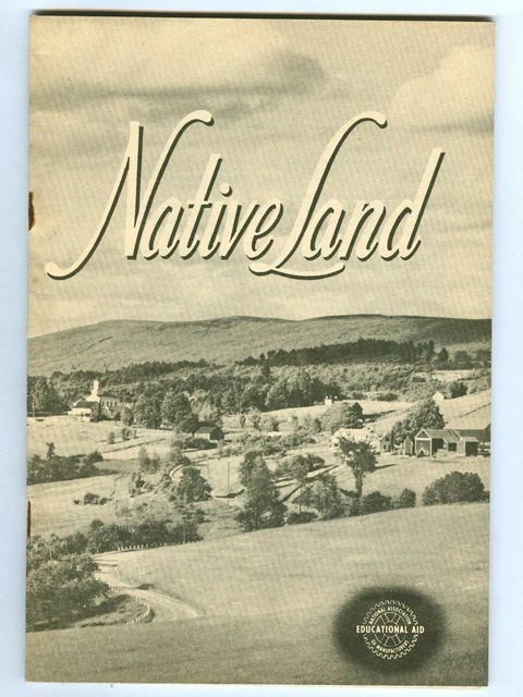 RARE 1955 NATIVE LAND Booklet! Conservation of Natural Resources! First ...