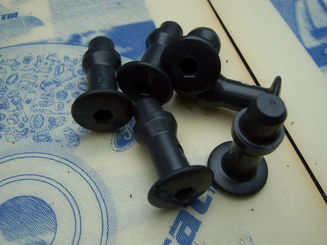 6 NEW GENUINE Ford Sierra Mk1 Front Bumper Fixing Pins. NOS RS Cosworth ...