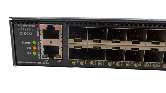 CISCO DS-C9148-16P-K9 MDS 9148 48 Port Multicouche Tissu Switch W/2xPSU 2 Fans EUR 98,37 ...