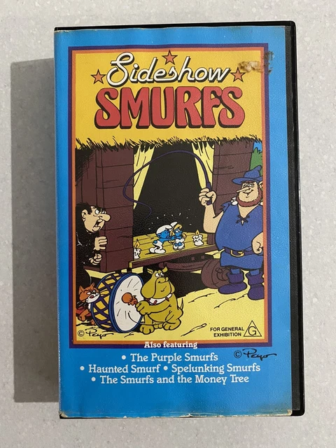 SIDESHOW SMURFS VHS Video Tape Animation Cartoon Retro RARE 1981 hanna barbera $10.00 - PicClick AU