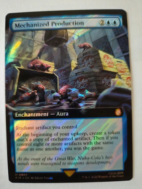 MTG | FALLOUT | Mechanized Production | Surge Foil | Extended Art EUR 2 ...