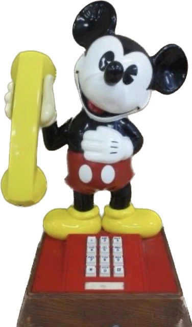 VINTAGE THE MICKEY Mouse Phone Landline Push Button Telephone 1976 ...
