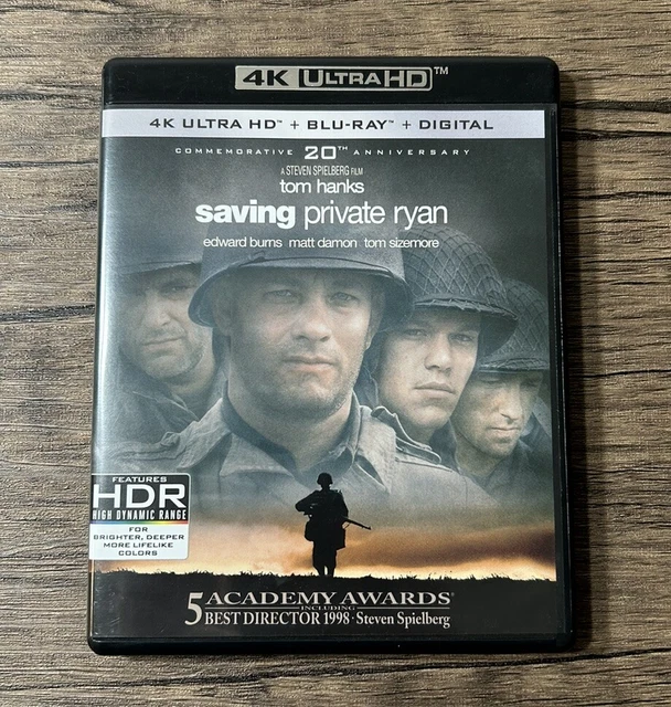 SAVING PRIVATE RYAN (Ultra HD, 1998) 4K Blu-ray Movie Steven Spielberg ...